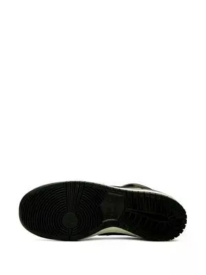 Nike Dunk High Pro Baroque Leather And Canvas Sneakers - Brown