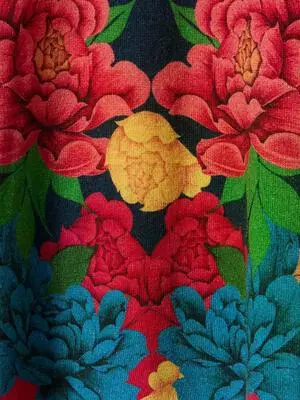 La DoubleJ Mini Swing Floral Print Knit Dress