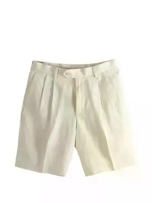 Auralee Pleated Chino Shorts - Neutrals
