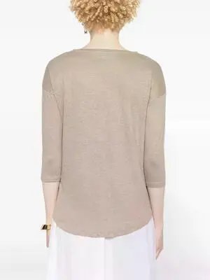 Majestic Filatures Linen Blend T-shirt - Neutrals