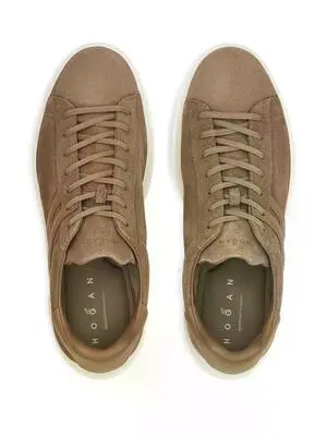 Hogan Logo-appliqué Platform Sneakers - Brown