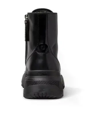 Fendi Leather Platform Boots