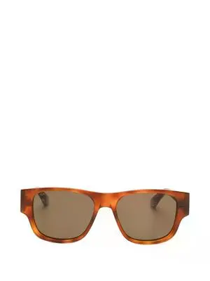 Gucci Rectangle Frame Sunglasses - Brown