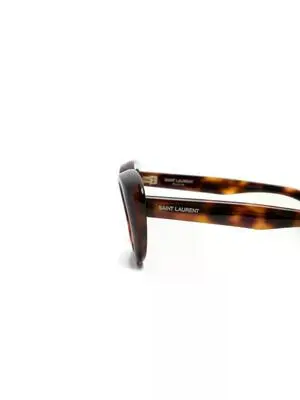 Saint Laurent Tortoiseshell Oval-frame Sunglasses