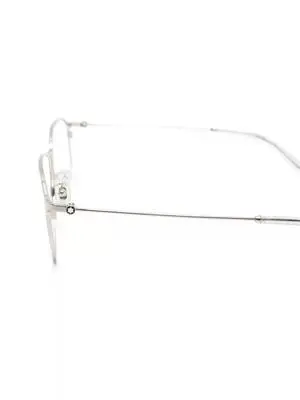 Montblanc Square Frame Eyeglasses - Silver