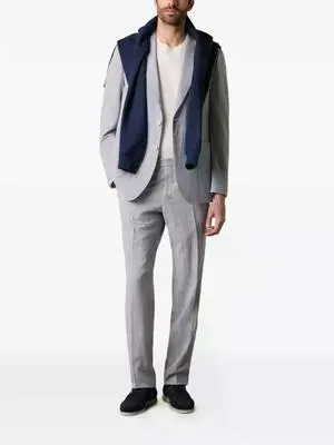 Brooks Brothers Seersucker Single-breasted Blazer - Blue