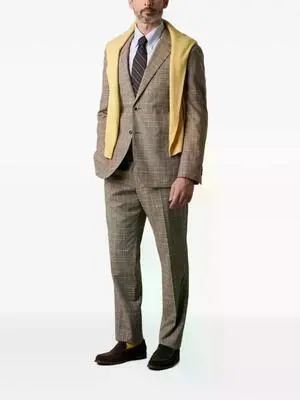 Brooks Brothers Glen Plaid Suit - Brown
