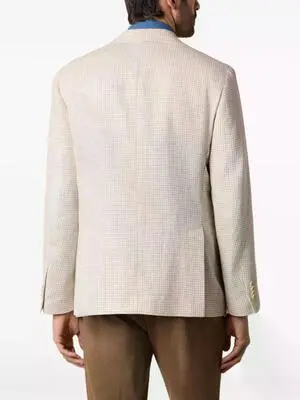 Brooks Brothers Pied De Poule Single-breasted Blazer - Neutrals