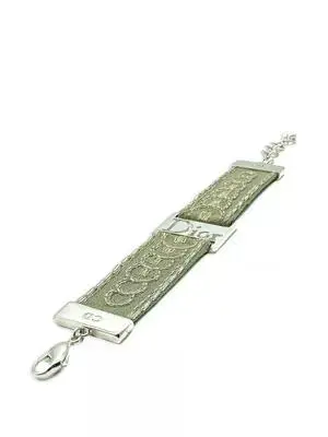 Dior 1990s Logo-embellished Strap Bracelet