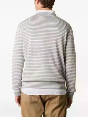 Brooks Brothers Striped Crew Neck Sweater