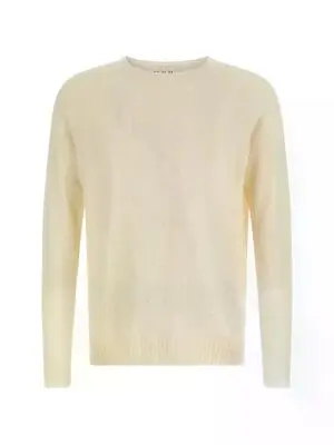 MA'RY'YA Boat Neck Long Sleeve Sweater - Neutrals