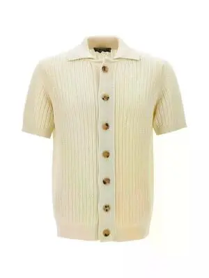 FILIPPO DE LAURENTIIS Textured Knit Shirt - Neutrals
