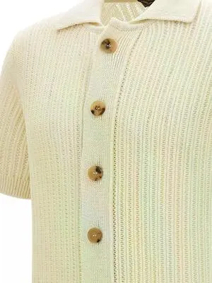 FILIPPO DE LAURENTIIS Textured Knit Shirt - Neutrals