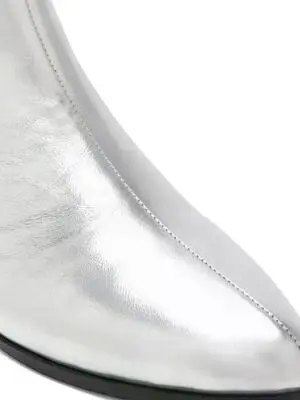 Senso Leather Ankle Boots With -tone Zip Trim