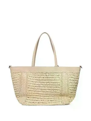 V°73 Woven Cherry Embellishment Shoulder Bag - Neutrals