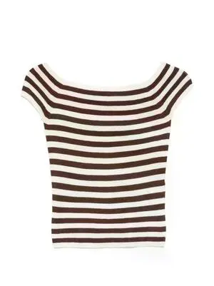 Eric Bompard Striped Top - Neutrals
