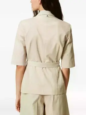 TWINSET Short-sleeve Belted Blazer