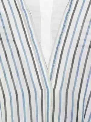 SEMICOUTURE Striped V-neck Top