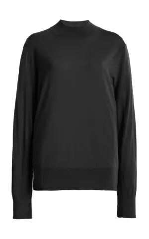THE ROW Nari Wool Top - Black