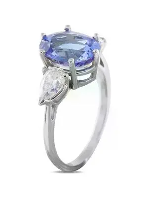 LB EXCLUSIVE 18k White Gold Tanzanite And Diamond Ring