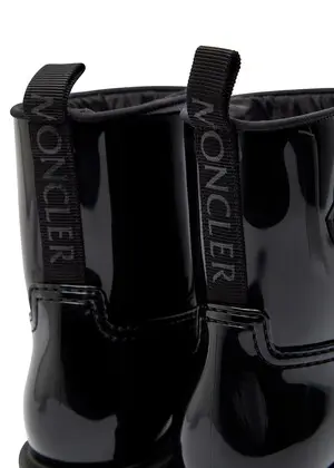 Moncler Kickstream Logo-appliquéd Rain Boots - Black