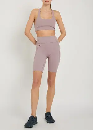 On Studio Stretch-jersey Bra Top - Light Pink