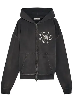 DUKE + DEXTER Paint Splatter Print Cotton Sweatshirt