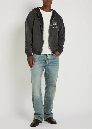 DUKE + DEXTER Paint Splatter Print Cotton Sweatshirt