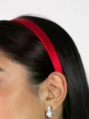 JENNIFER BEHR Lucy Silk Headband - Red