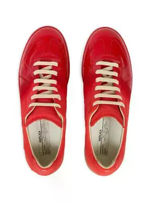 MAISON MARGIELA Replica Low-top Leather Sneakers - Red