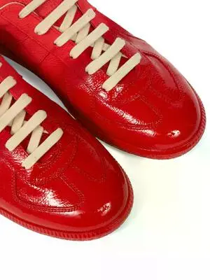 MAISON MARGIELA Replica Low-top Leather Sneakers - Red