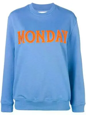 Alberta Ferretti Embroidered Sweatshirt - Blue