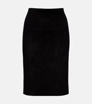 Stouls Gin Suede Miniskirt - Black