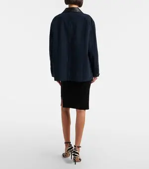 Stouls Gin Suede Miniskirt - Black