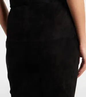 Stouls Gin Suede Miniskirt - Black