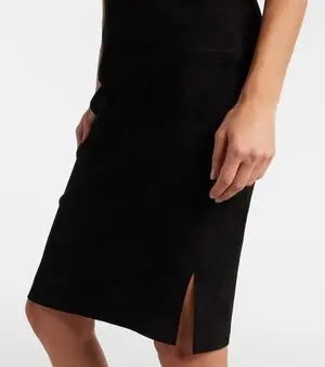 Stouls Gin Suede Miniskirt - Black