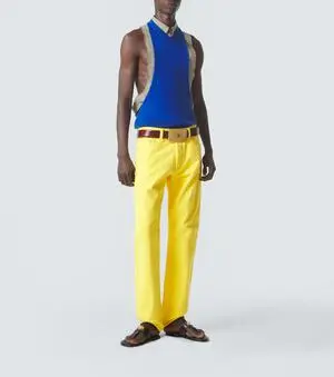 Versace V-neck Cotton Tank Top