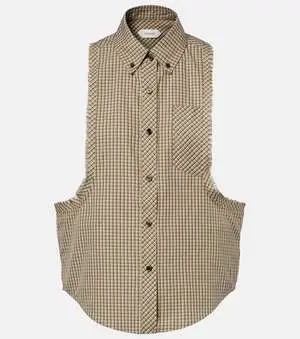 Versace Checked Cotton Shirt