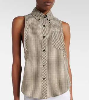 Versace Checked Cotton Shirt