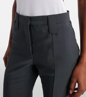 Versace Wool And Mohair Tapered Pants