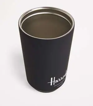 Harrods Logo Travel Cup - Black