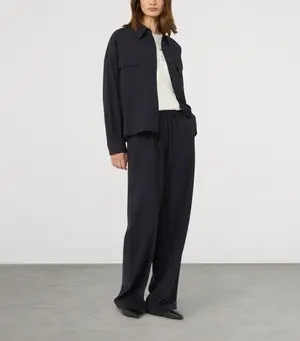 Max Mara Virgin Wool Straight-leg Trousers