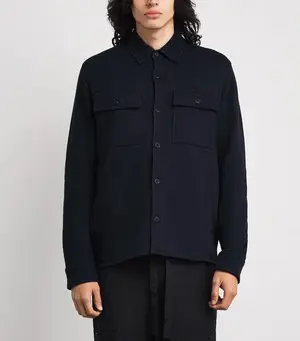 Vince Stretch Cotton-tencel Overshirt