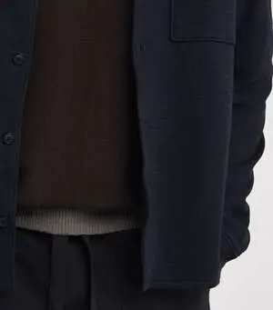 Vince Stretch Cotton-tencel Overshirt