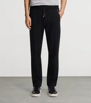 BOSS Cotton-wool-blend Straight Sweatpants