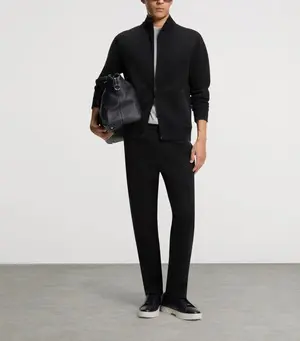 BOSS Cotton-wool-blend Straight Sweatpants