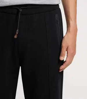 BOSS Cotton-wool-blend Straight Sweatpants