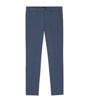 BOSS Cotton-blend Slim Trousers - Blue