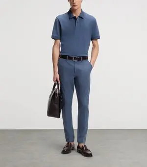 BOSS Cotton-blend Slim Trousers