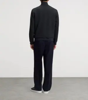 BOSS Piqué Slim Fit Zip Up Jacket